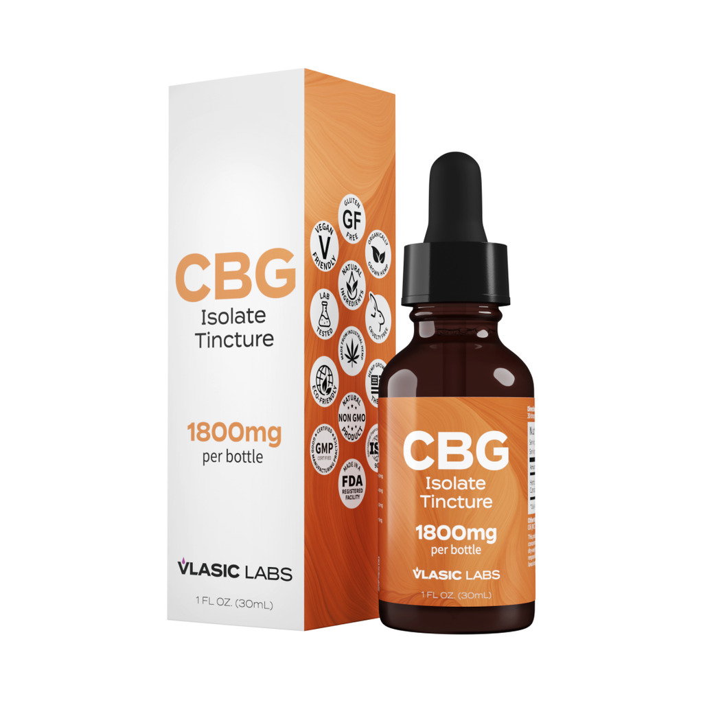 Buy CBD Oil CBG Isolate Tincture | 1800MG CBG | Vlasic | Cannabis Grand ...
