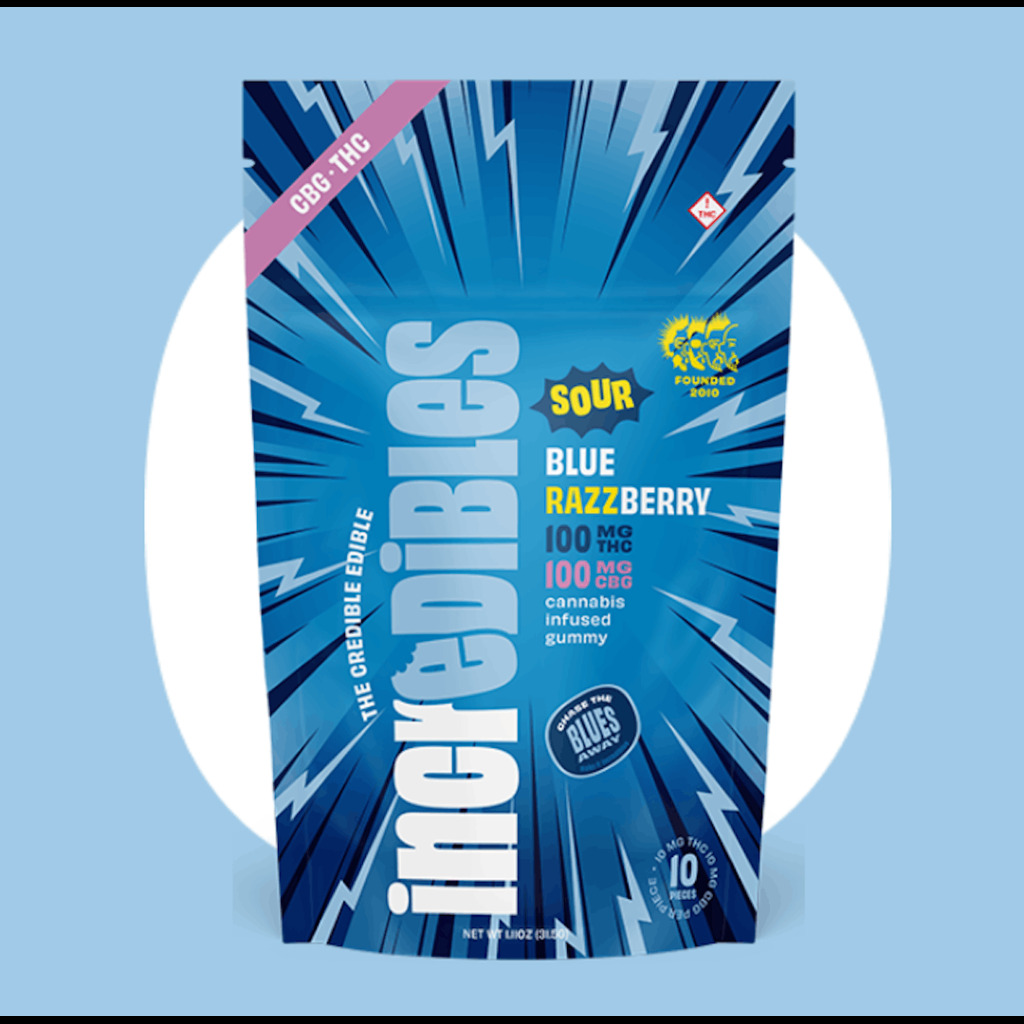 Buy Sour Blue Razzberry 1:1 THC:CBG Soft Lozenges | 100mg / 10pk ...